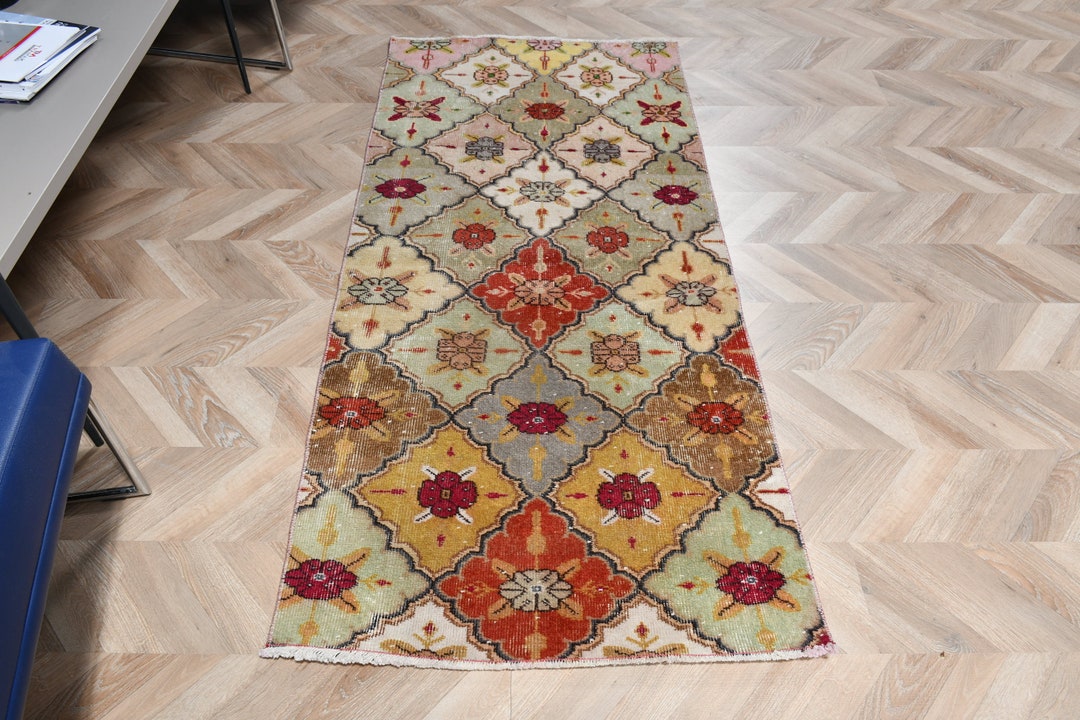 Turkish Rug, Vintage Rug, 3x7 Accent Rugs, Anatolian Rug, Rugs for ...