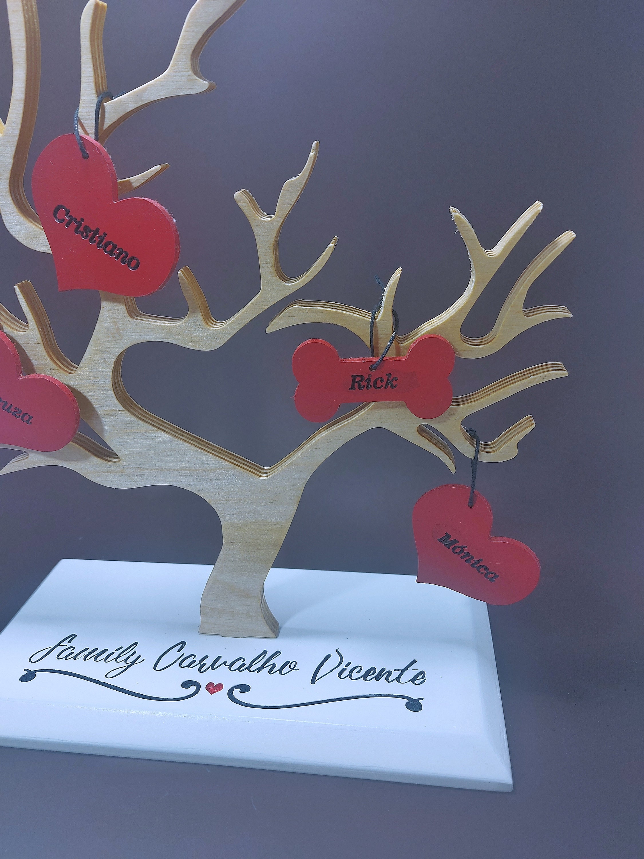 Wooden Family Tree Wood Family Tree We Make a Family - Etsy