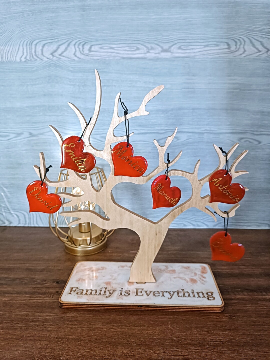 Wooden Family Tree Modern Family Tree Family History - Etsy