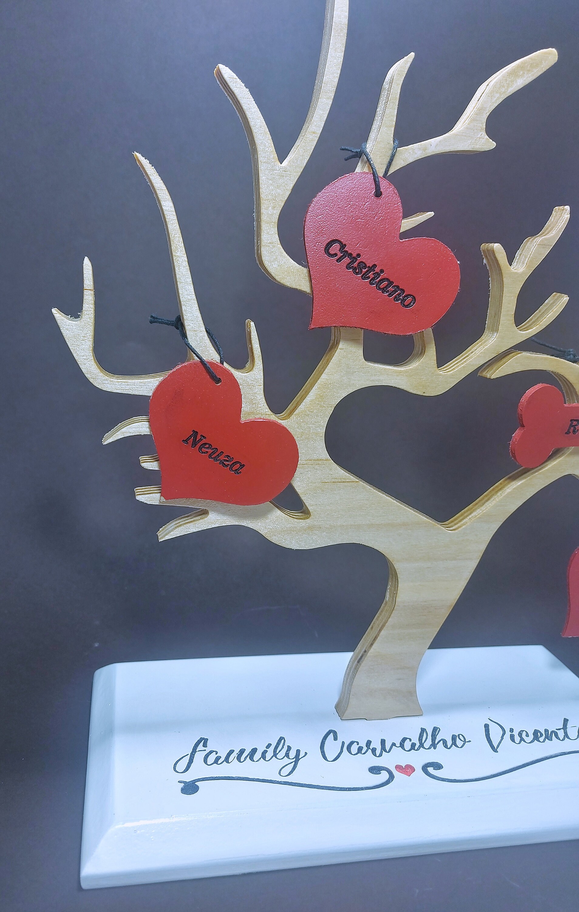 Wooden Family Tree Wood Family Tree We Make a Family - Etsy