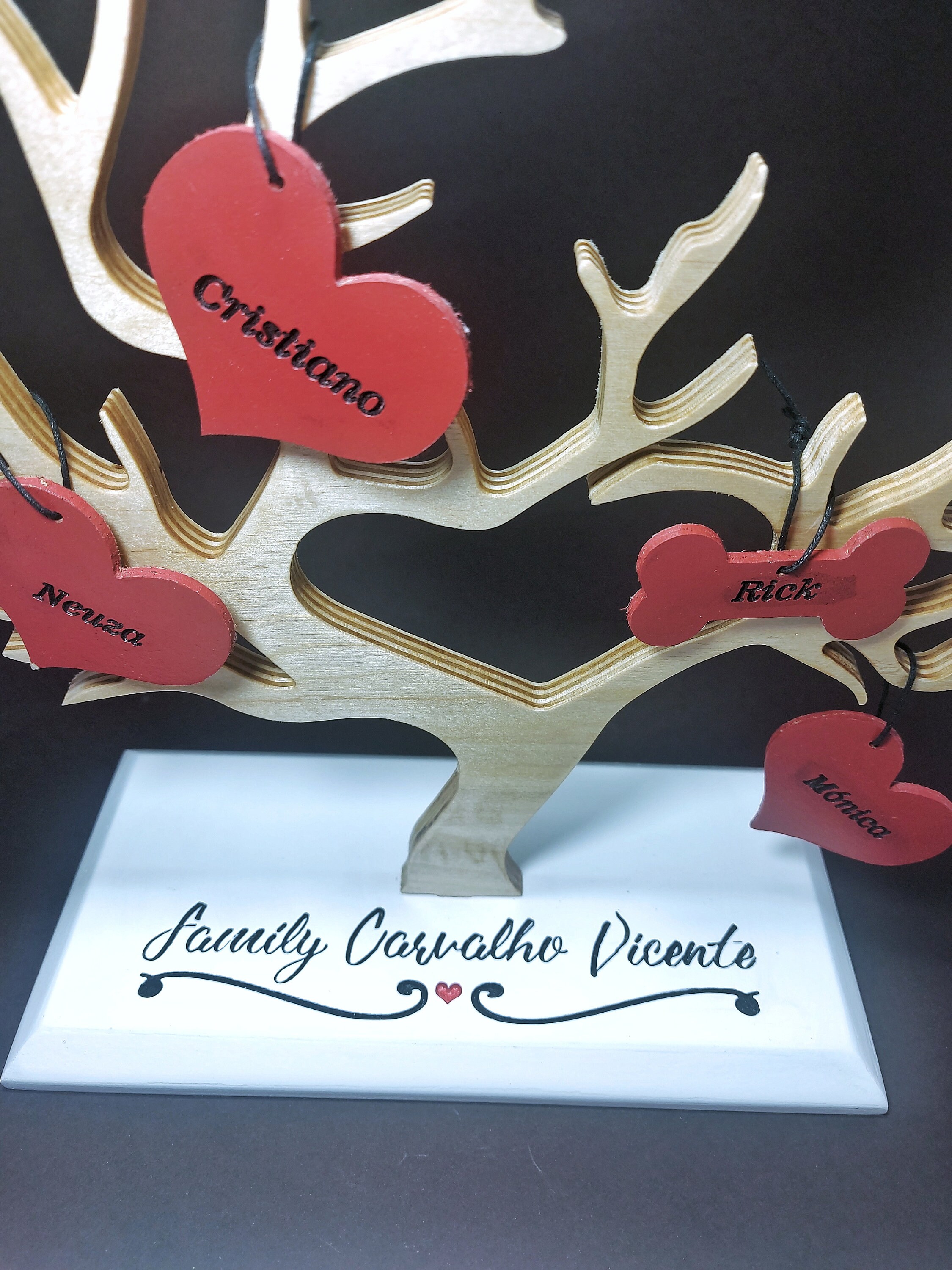 Wooden Family Tree Wood Family Tree We Make a Family - Etsy