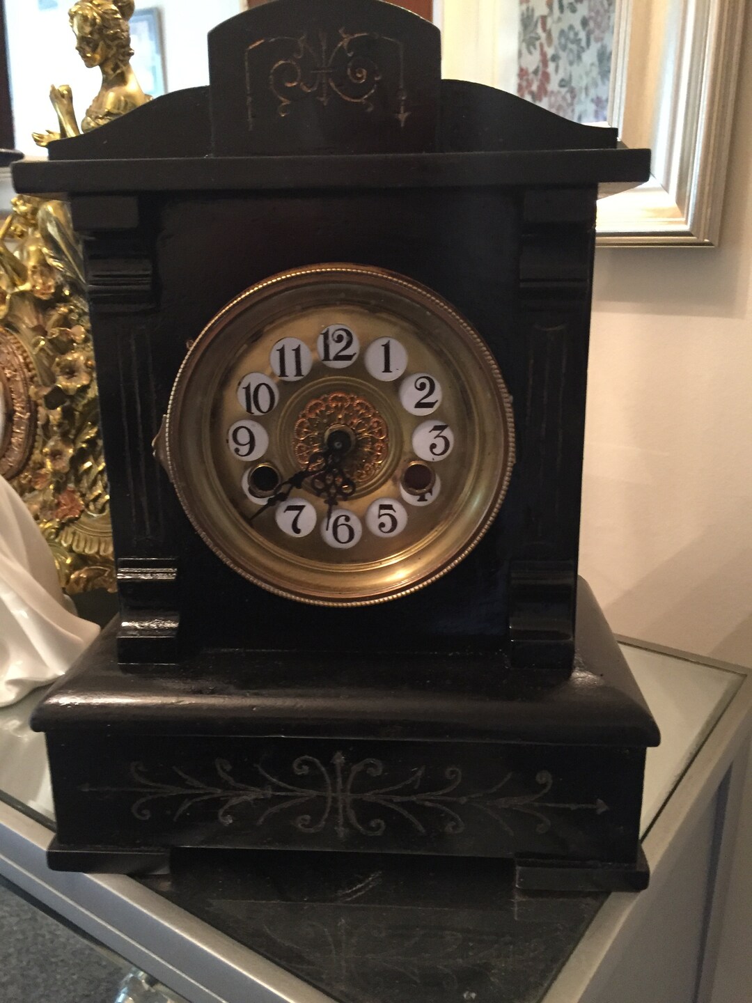 Lovely Early 1900s HAC Mantel Clock Converted to Non Chiming Quartz ...