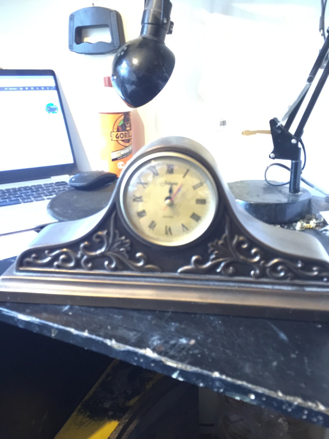 Vintage Juliana Solid Resin Mantel Clock , Quartz Battery Movement - Etsy