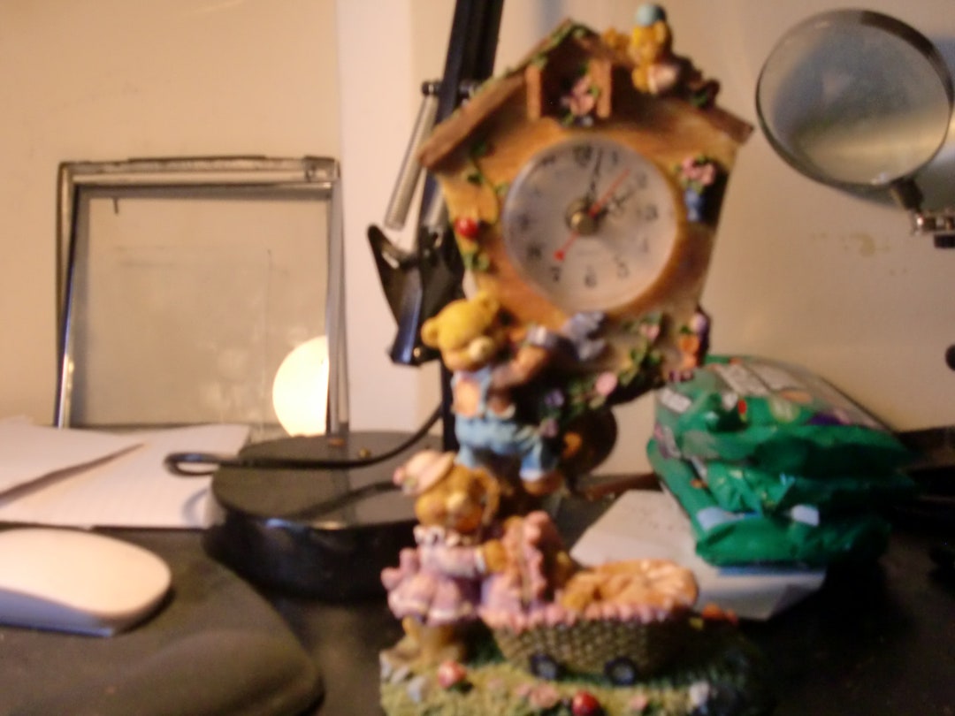 Option of ONE of 2 Vintage Childrens Room Teddy Bear Clocks - Etsy UK