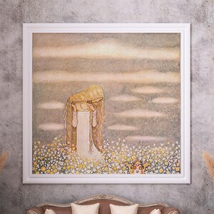 John Bauer Princess Tuvstarr in the Field. Print on Canvas - Etsy