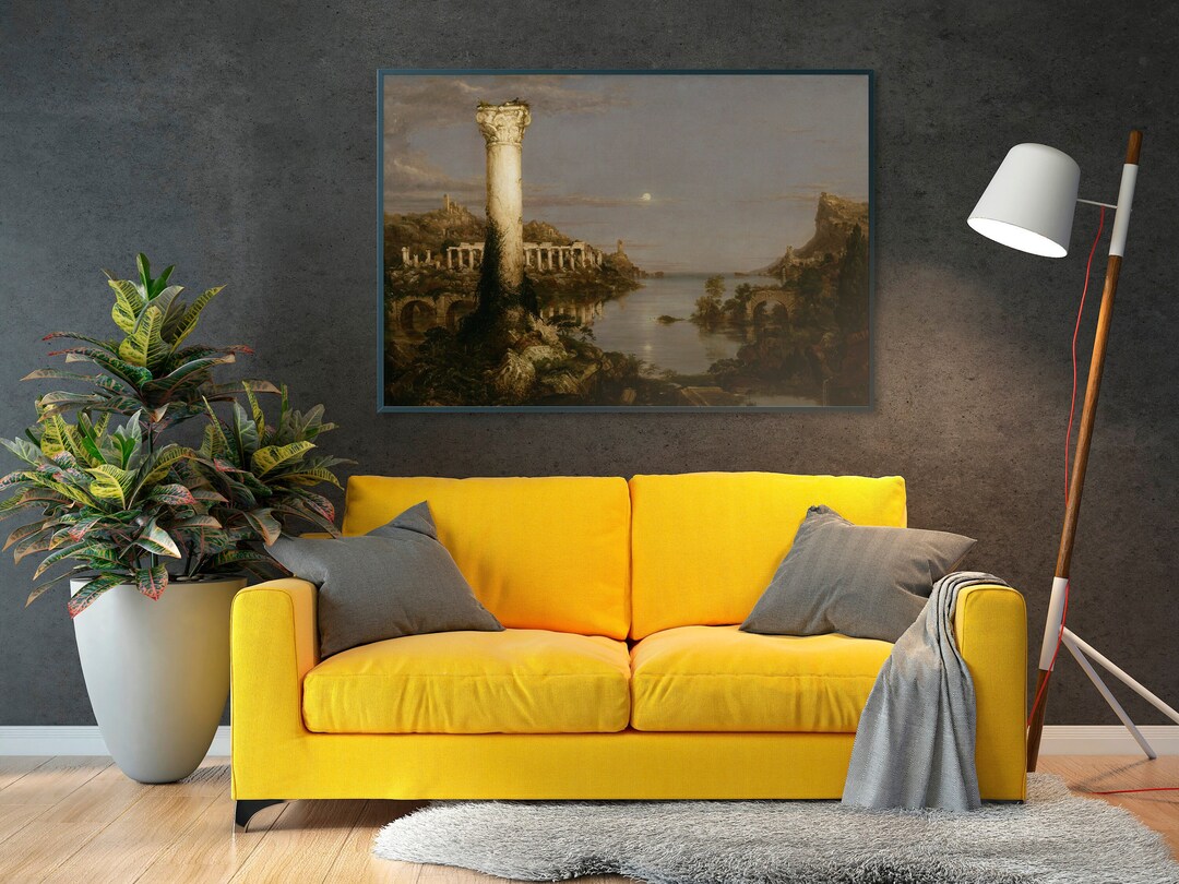 Thomas Cole. the Course of Empire Desolation. Print on Canvas - Etsy