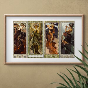 Alphonse Mucha: Moon and Stars 1902 Print on Canvas or - Etsy