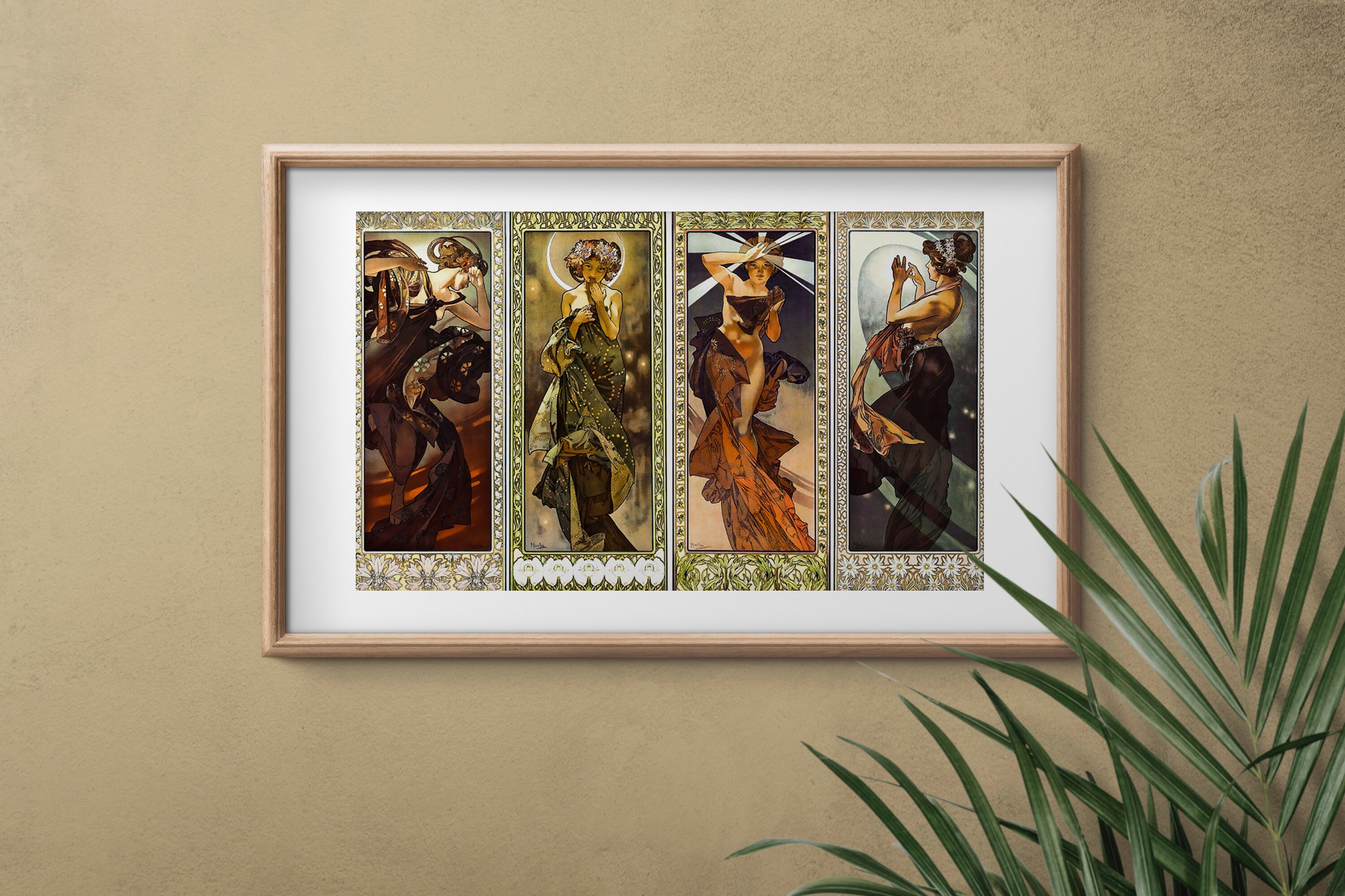 Alphonse Mucha: Moon and Stars 1902 Print on Canvas or - Etsy