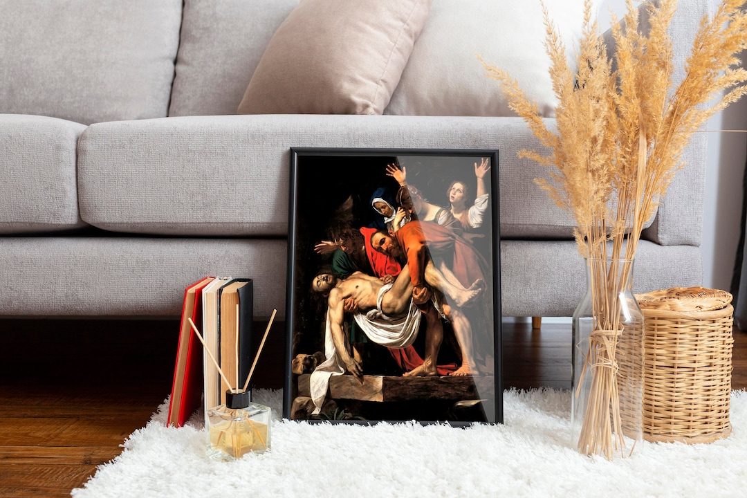 Caravaggio La Deposizione Di Cristo. Print on Canvas - Etsy