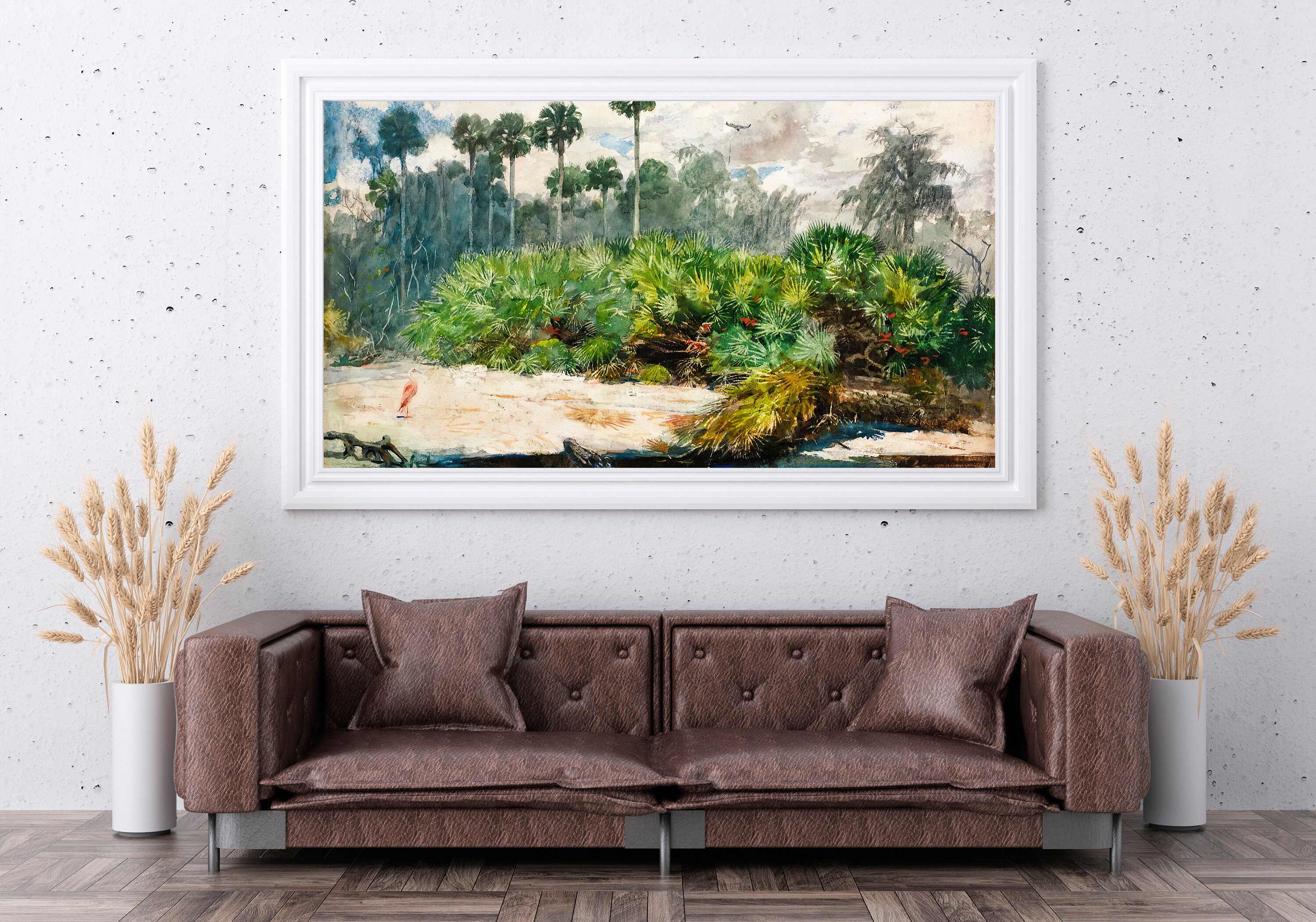 Winslow Homer: Florida Jungle 1886. Print on Canvas Canvas - Etsy