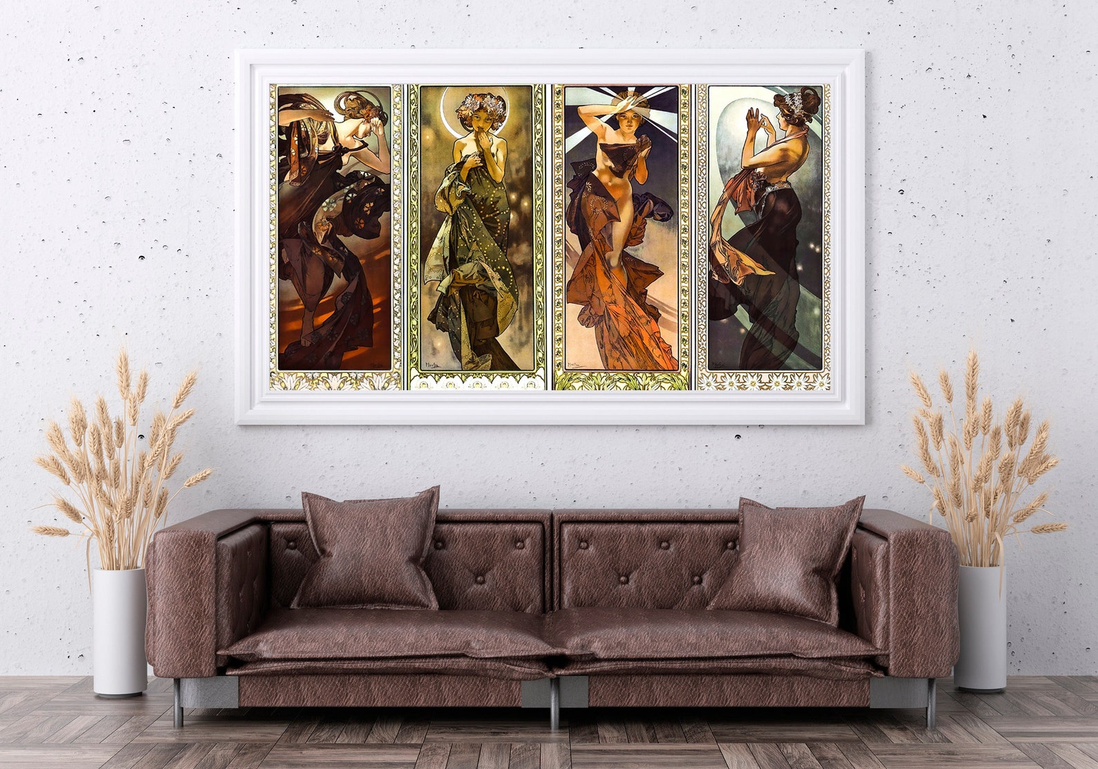 Alphonse Mucha: Moon and Stars 1902 Print on Canvas or - Etsy