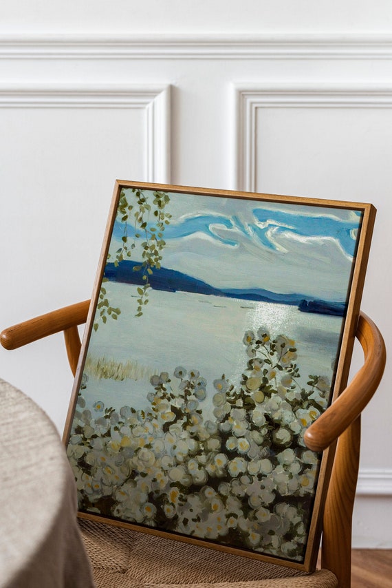 Akseli Gallen-kallela. White Roses. Print on Canvas Landscape - Etsy