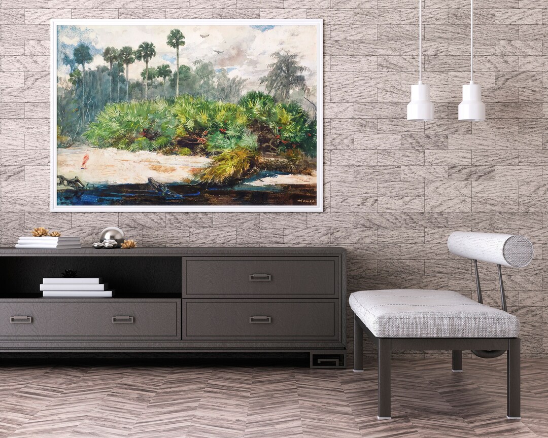 Winslow Homer: Florida Jungle 1886. Print on Canvas Canvas - Etsy
