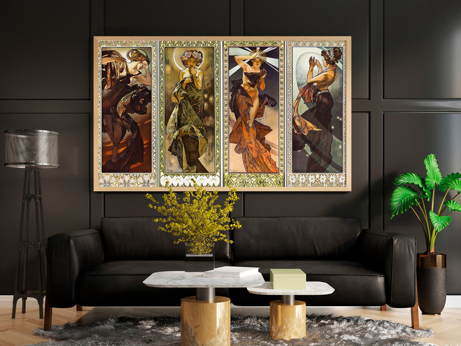Alphonse Mucha: Moon and Stars 1902 Print on Canvas or - Etsy