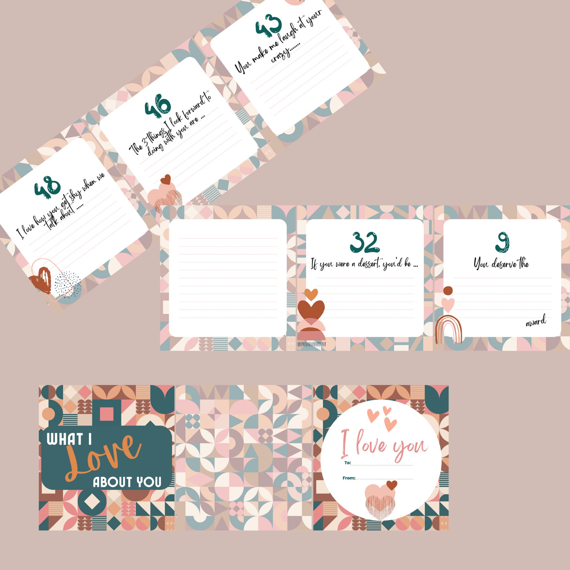 Reasons Why I Love You Mom Printable Love Notes With Prompts to Create ...