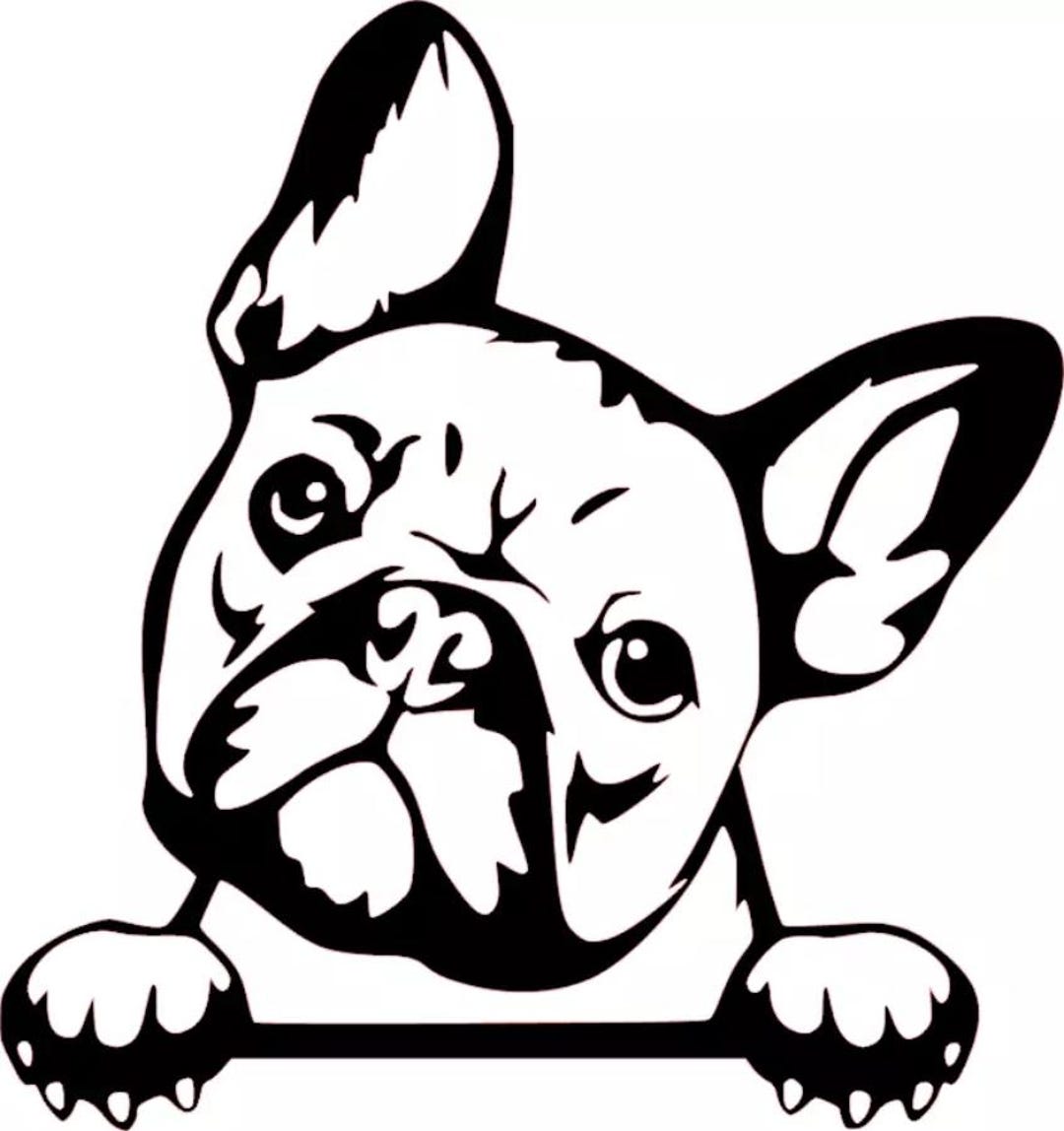 French Bulldog Car Sticker Decal Dog Lover Van Bumper Decals Window - Etsy