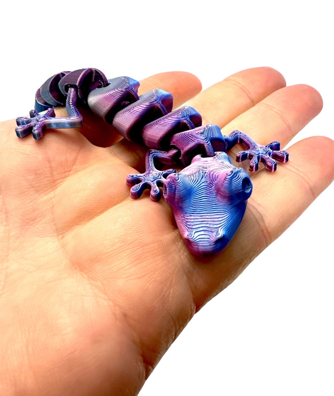 Lizard Flexi Articulated Sensory Fidget Toy 3D Printed 7 Long - Etsy UK