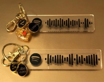 Spotify Code Keychain | Etsy