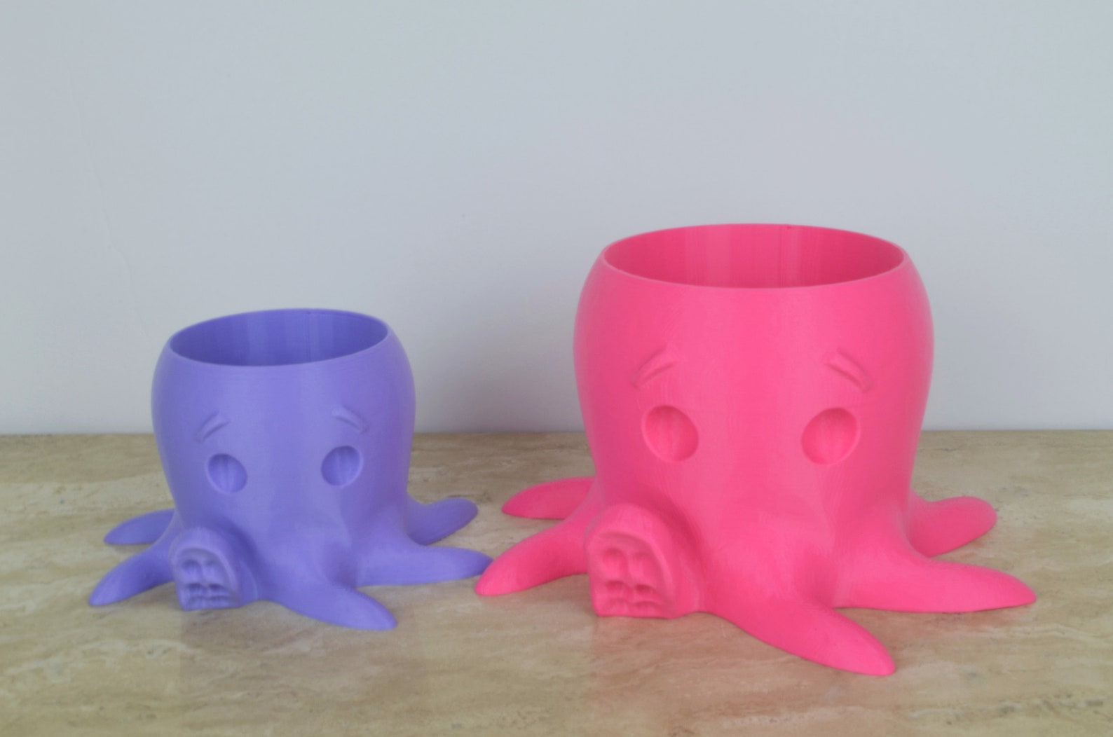 Octopus Planter, Succulent Pot, Cute Animal Planter, 3D Printed - Etsy