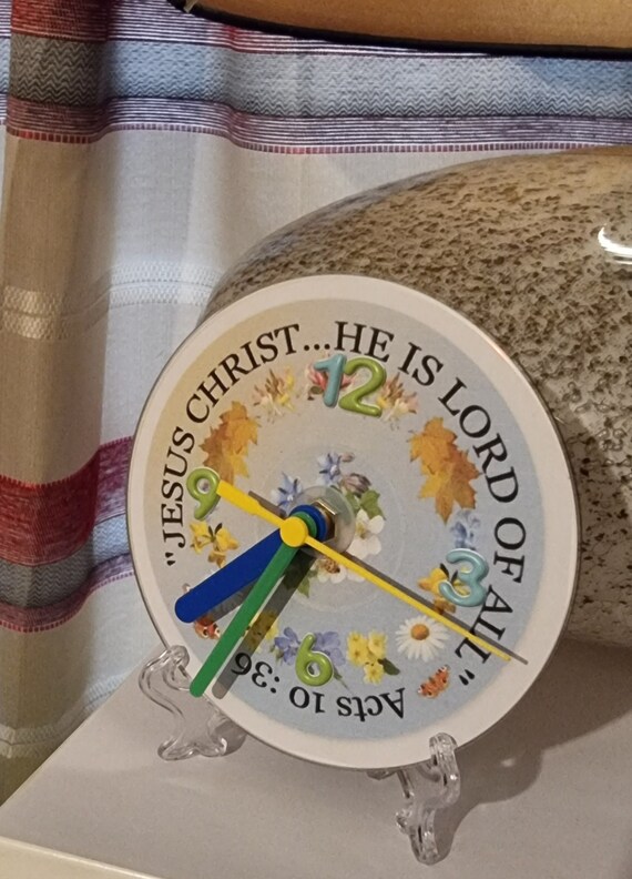 JESUS Clocks Christian CD Art Clocks | Etsy