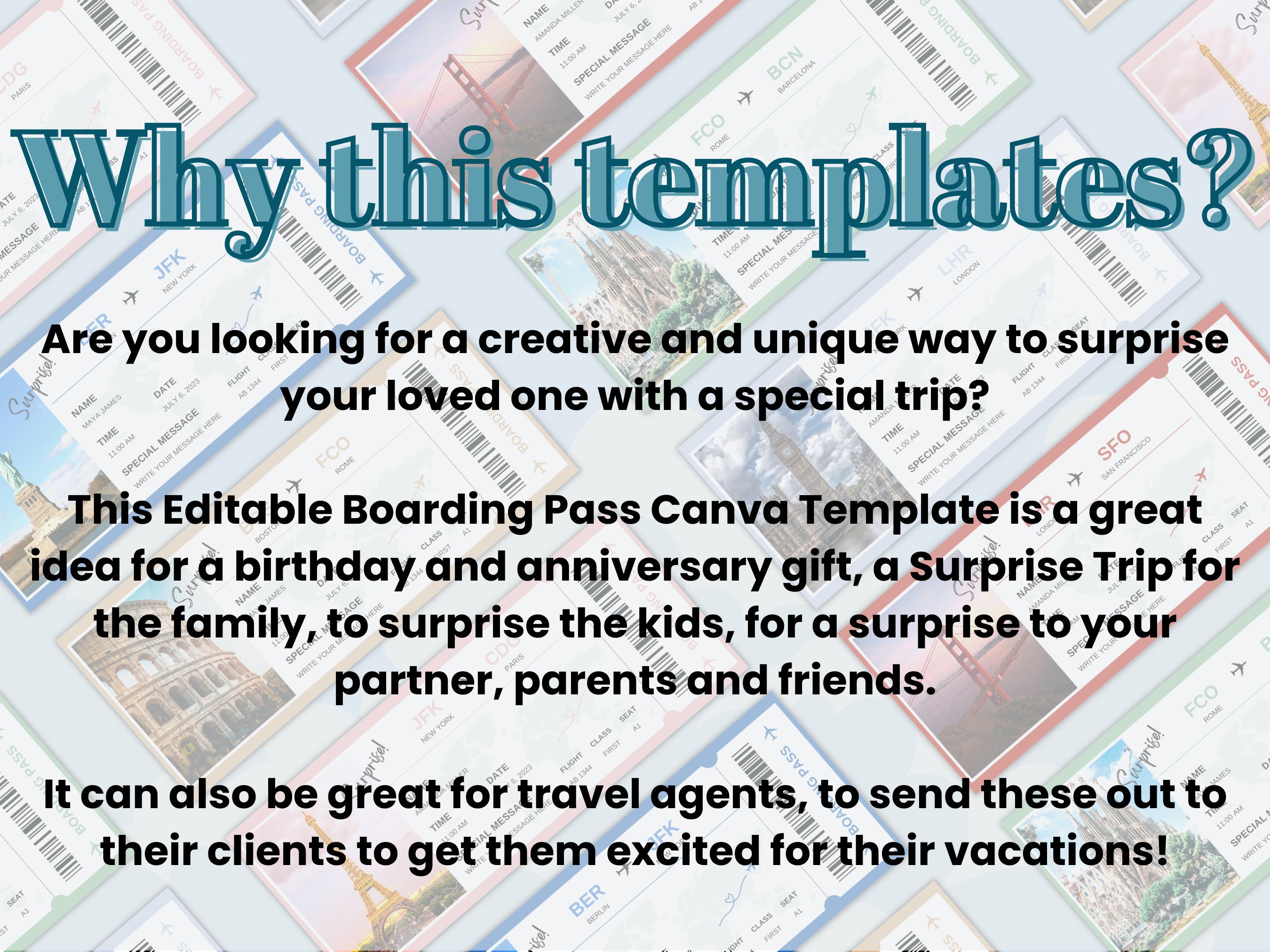 Editable Boarding Pass Template, Printable Personalized Surprise Trip ...