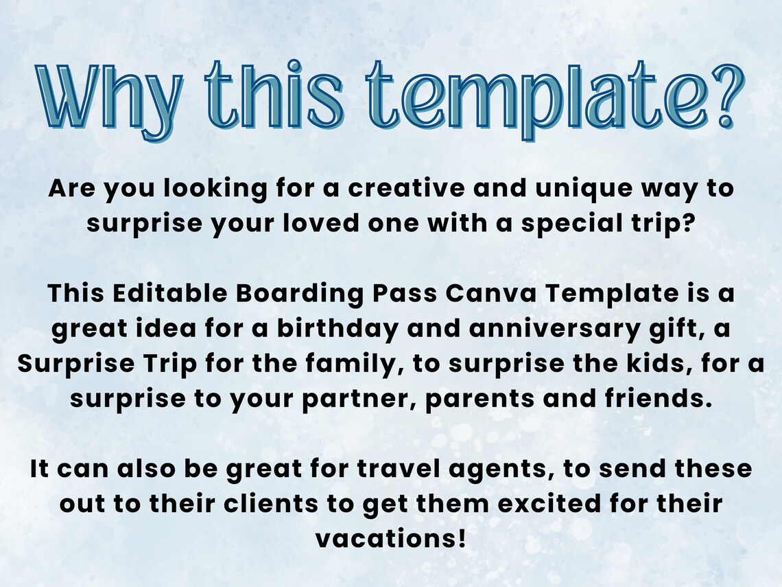 Editable Boarding Pass Template, Printable Personalized Surprise Trip ...