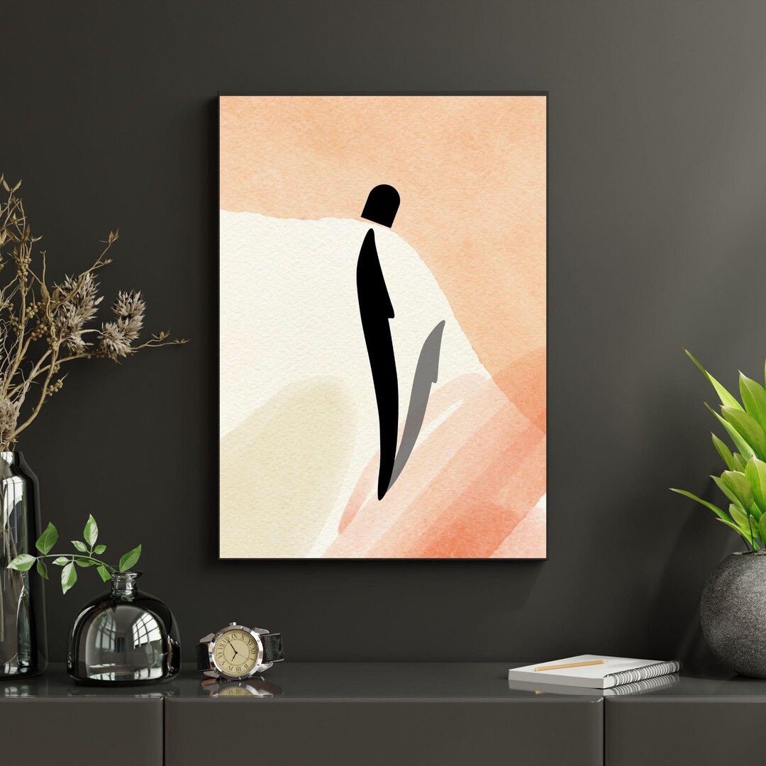 Elif Letter Digital Wall Art Minimalist Islamic Decor in Pastel Colors ...