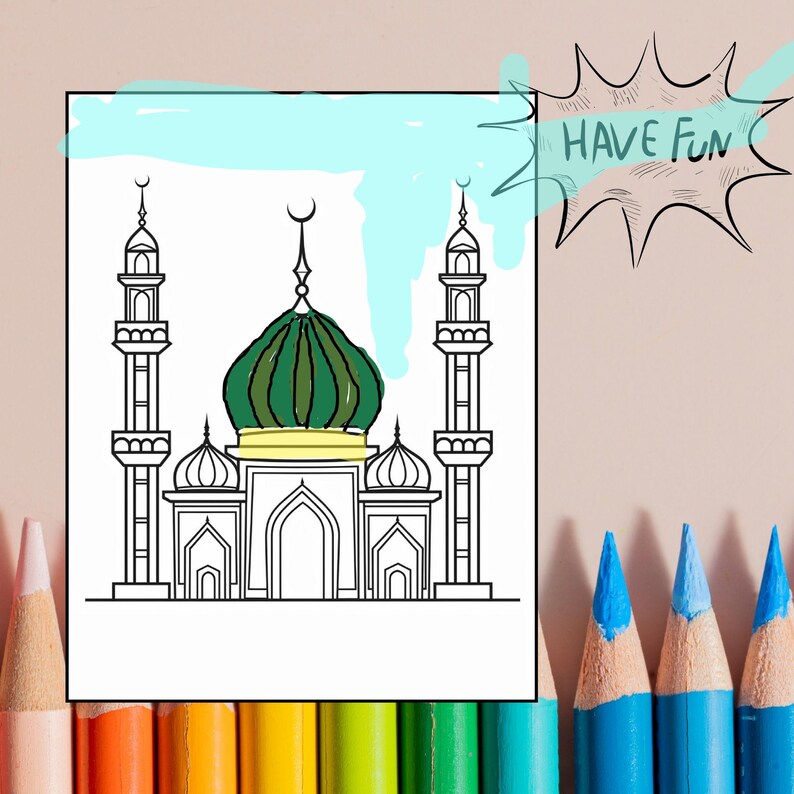 5 Pillars of Islam, Islamic Coloring Book for Kids, Islamic Storybook ...