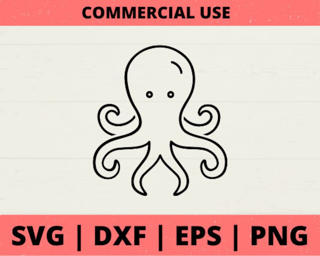 Octopus SVG | Octopus Outline SVG | Octopus Design | Animal SVG | Ocean ...