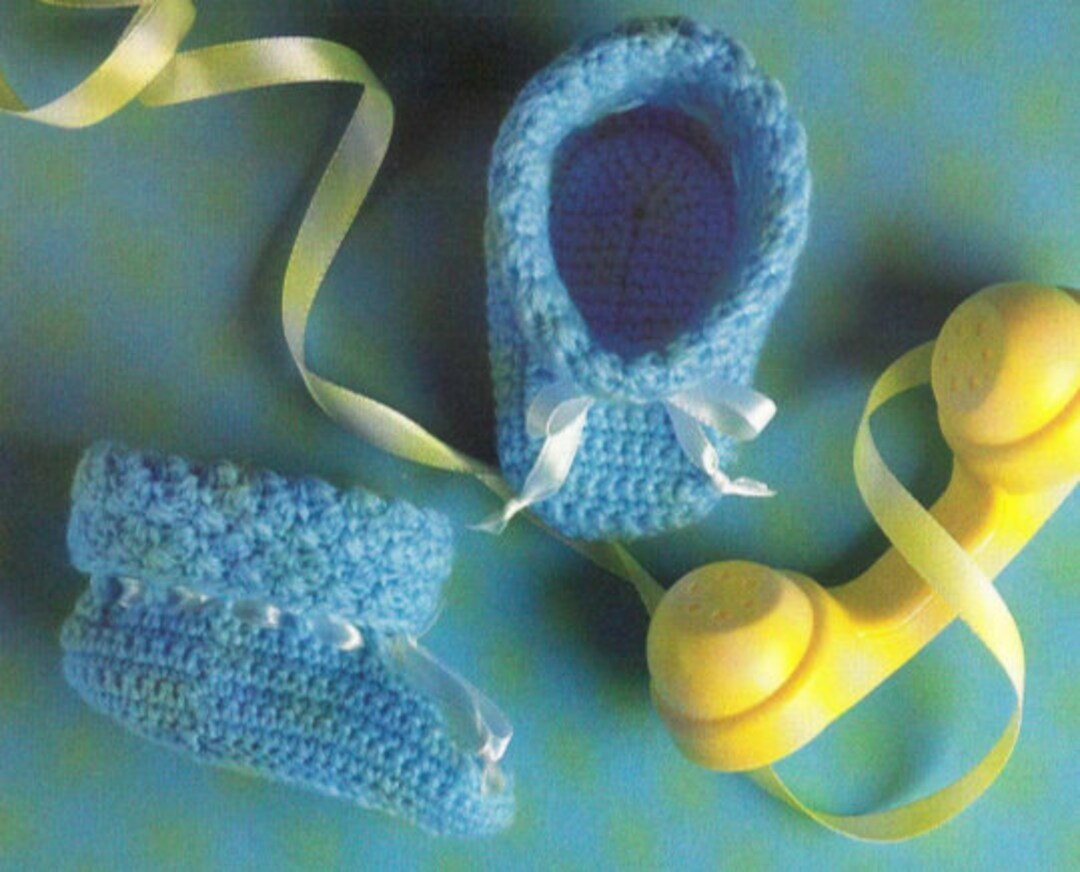 Vintage Crochet Baby Bootie Pattern PDF Download - Etsy