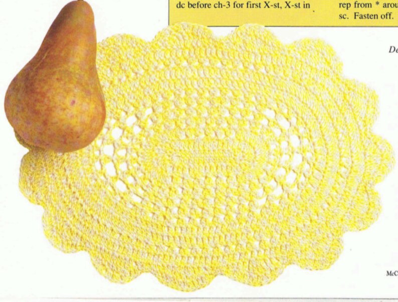 Vintage Crochet Pattern Doily Delights PDF Download - Etsy