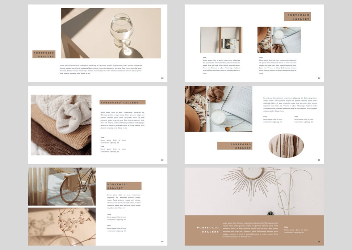 Minimal Template Powerpoint Presentation Template Beige Presentation ...