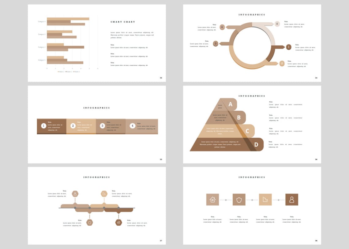 Minimal Template Powerpoint Presentation Template Beige Presentation ...