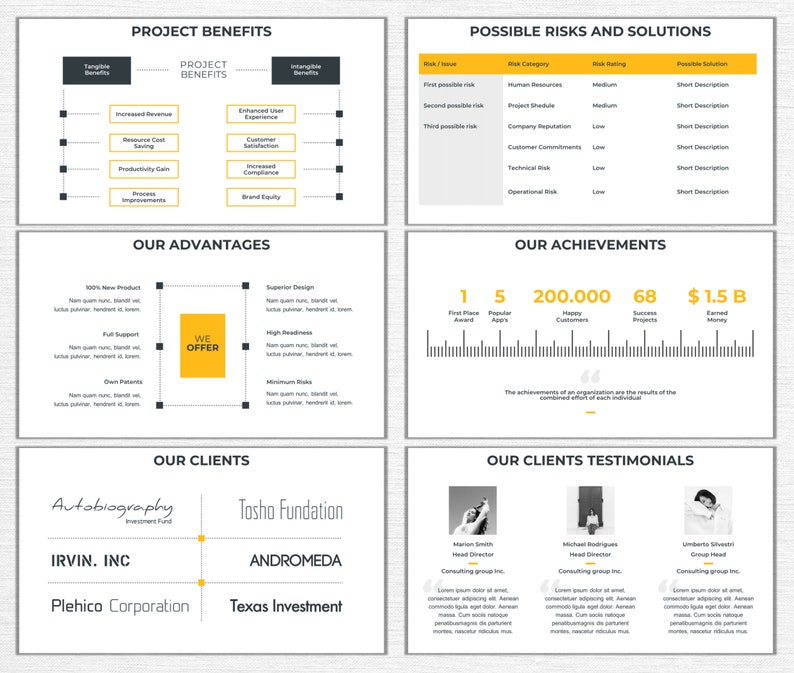 Modern Simple Proposal Slide Deck Professional Powerpoint - Etsy