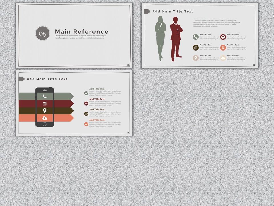 Minimal Business Style Powerpoint Template Grey Slides - Etsy