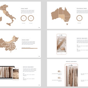 Minimal Template Powerpoint Presentation Template Beige Presentation ...