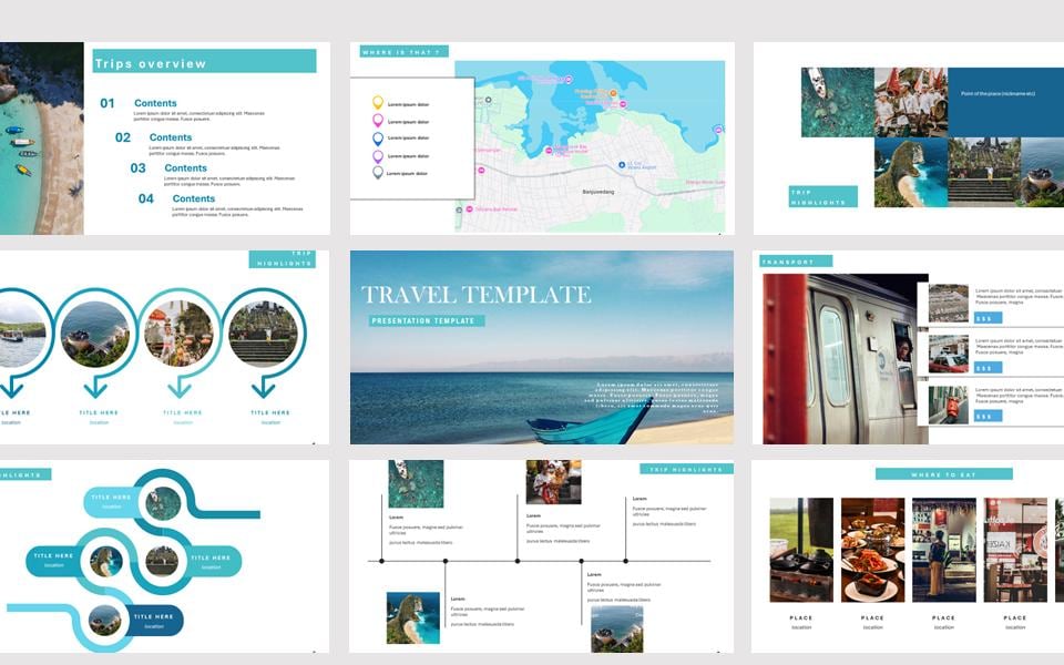 Travel Itinerary Powerpoint Template | Business Plan Presentation ...