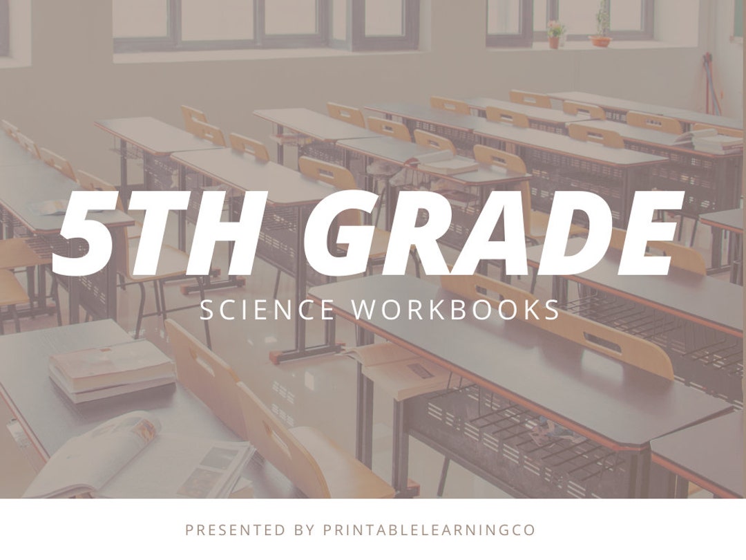 5th Grade Science Workbooks - Etsy