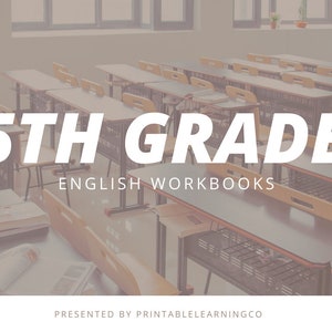 5th Grade English Workbooks - Etsy