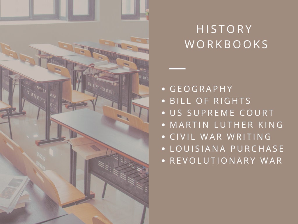 5th Grade History Workbooks - Etsy