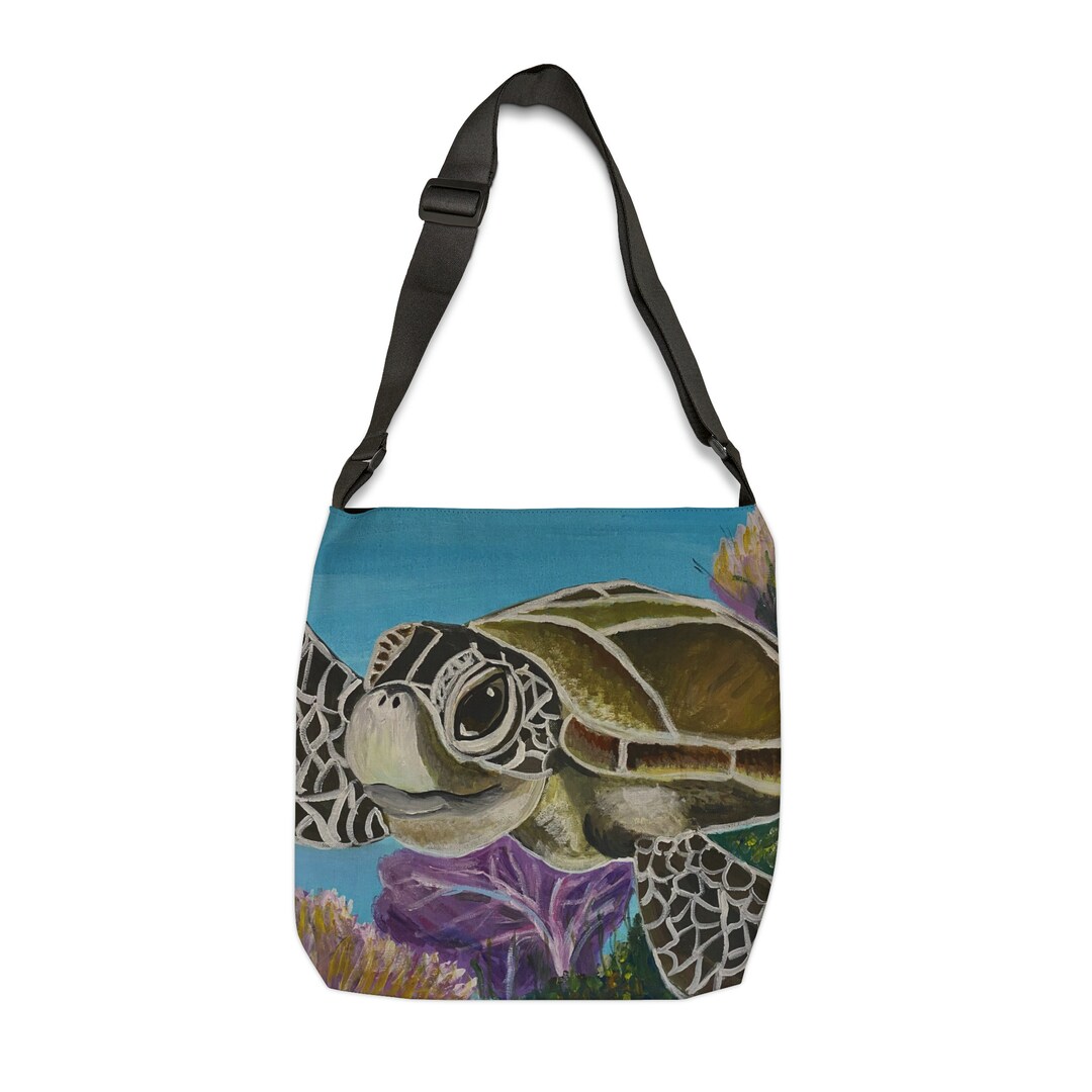 Sea Turtle Adjustable Tote Bag AOP - Etsy