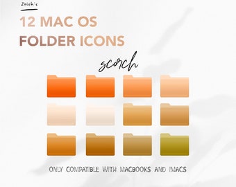 Desktop Folder Icons for Mac, Desktop Folder Icons, Aesthetic Desktop ...