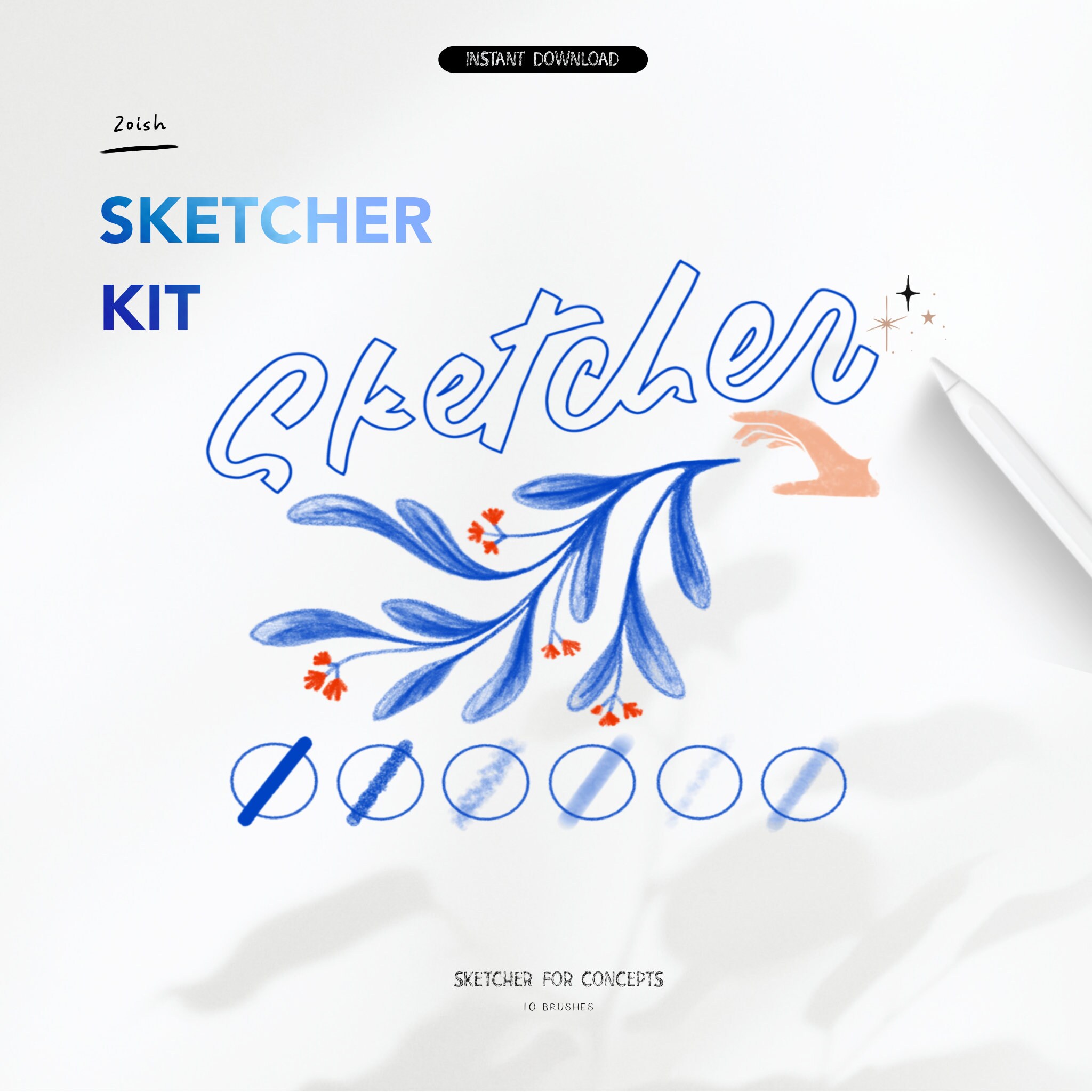 Concepts App Sketcher Brushes, Digital Pencils (digital Download) - Etsy