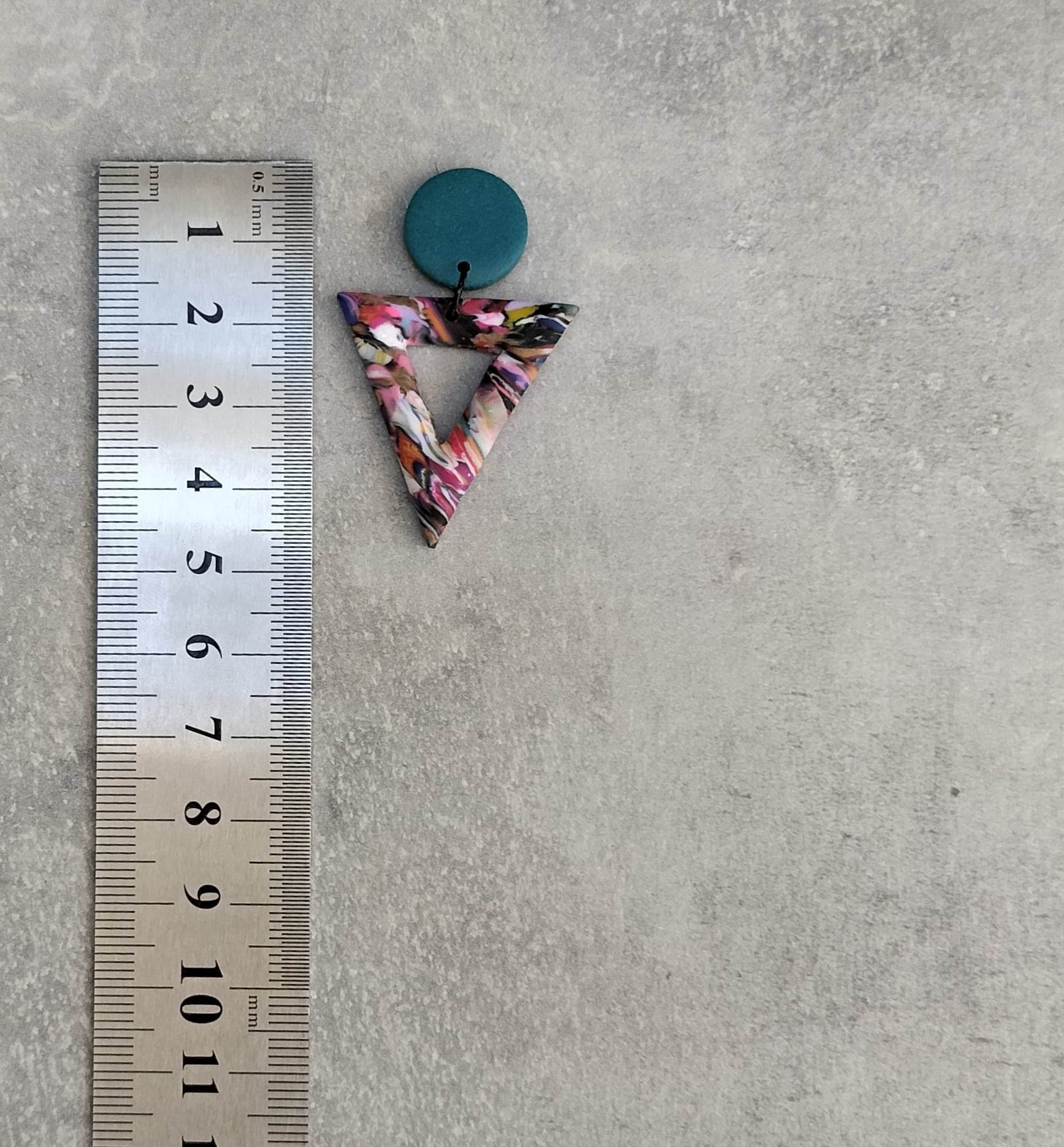 Scrap Rainbow Inverted Triangles - Etsy