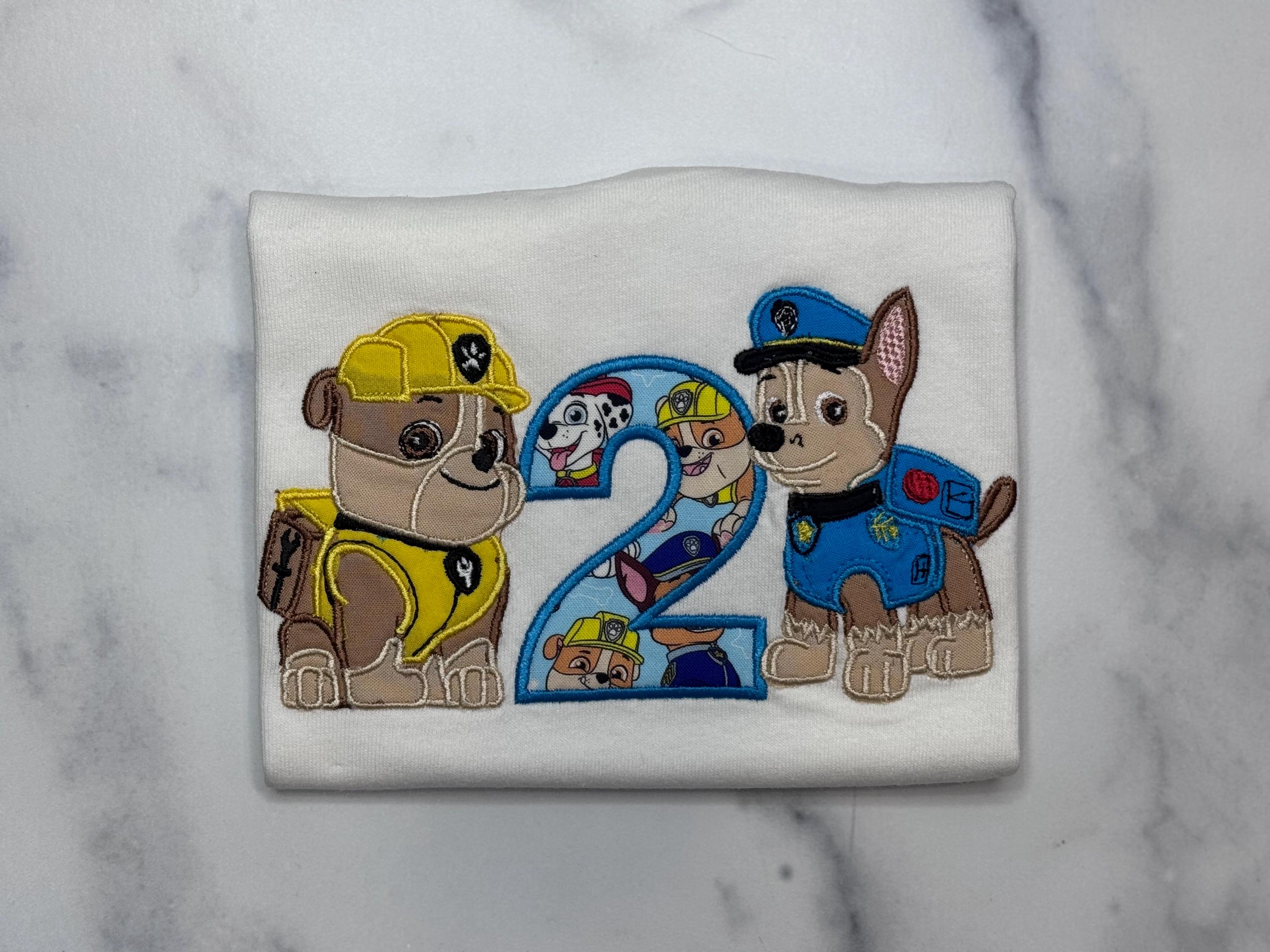 Double Pups - Police, Firefighter, Construction Puppy and Sky ...