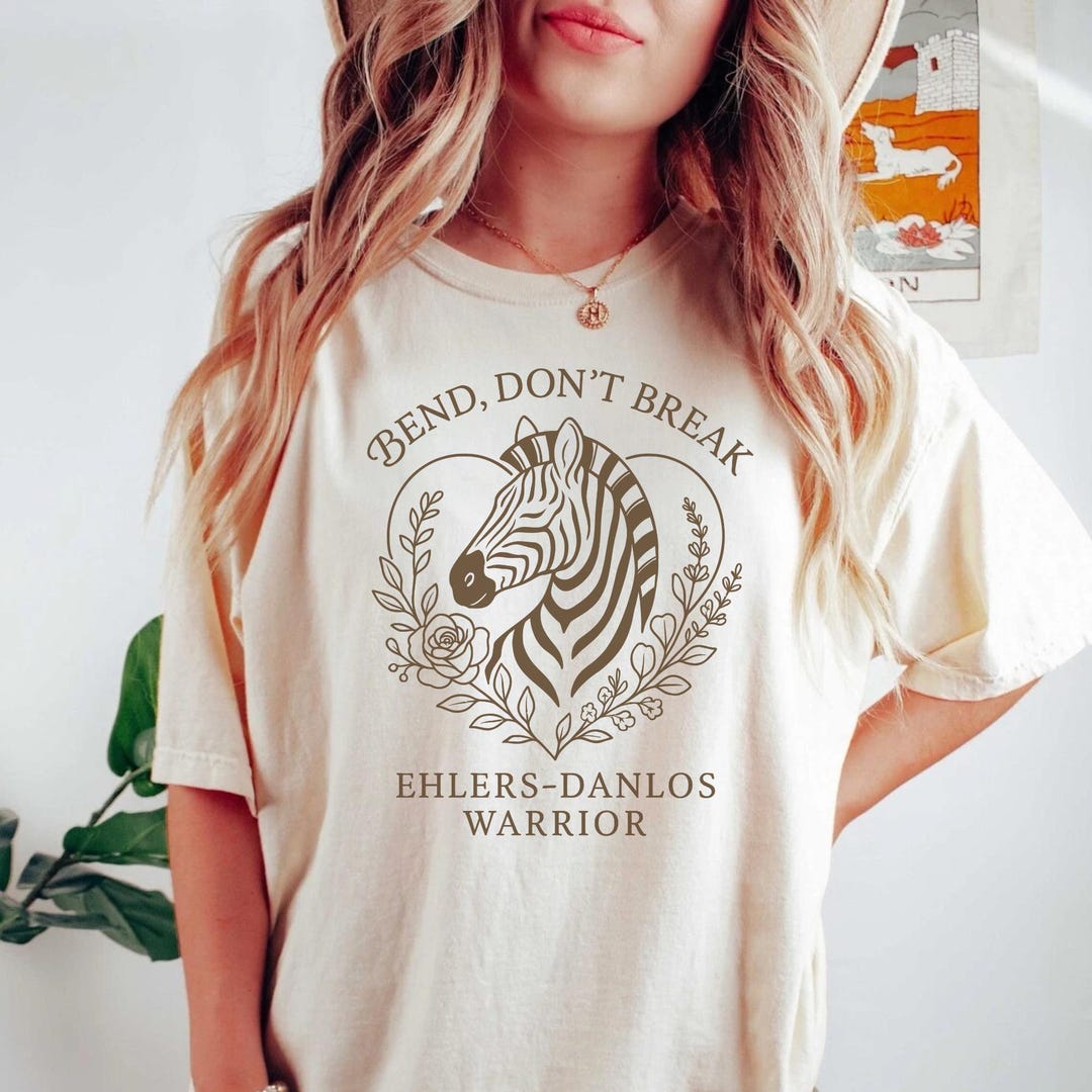 Bend Don’t Break Ehlers-danlos Warrior Shirt – Zebra Floral EDS ...