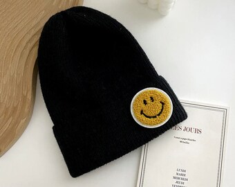 Smiley Face Beanie | Etsy