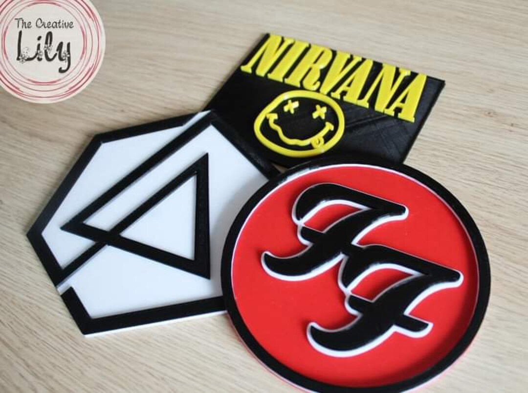 Rock Band Sign 3D Printed Band Logos - Etsy
