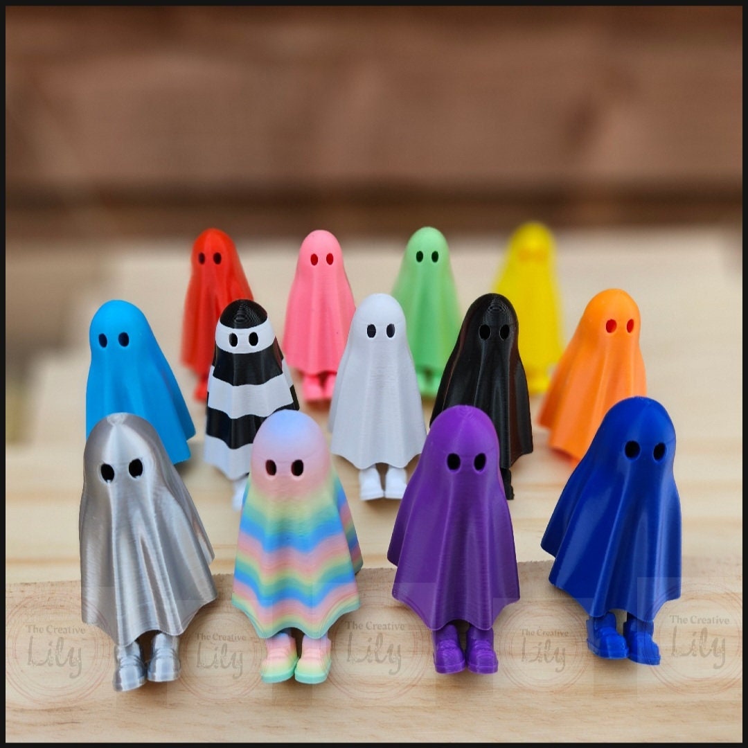 Cute Ghost With Secret Hidden Legs Halloween Decor Desk Ghosty - Etsy