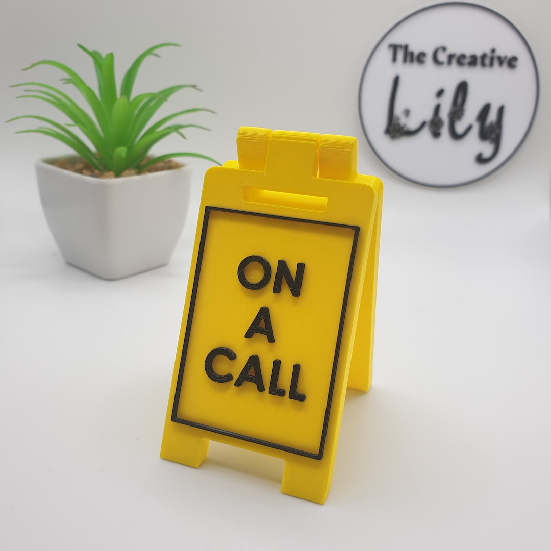 ON A CALL - Mini Floor Sign | Unique Desk Sign | Secret Santa ...
